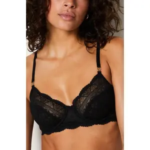 ETAM Idole Classique Lace Underwire Bra - Black