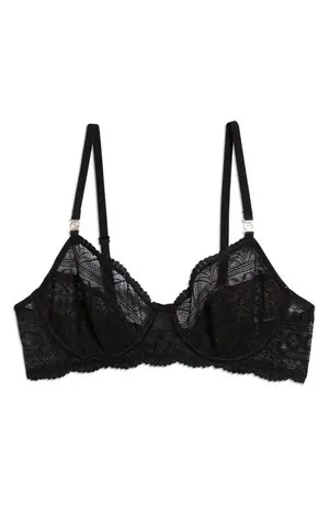ETAM Idole Classique Lace Underwire Bra - Black