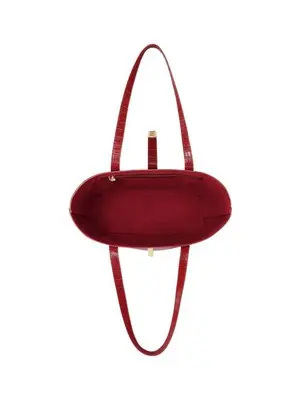 TEDDY BLAKE Nina Croco 12 Tote Bag - Darkred