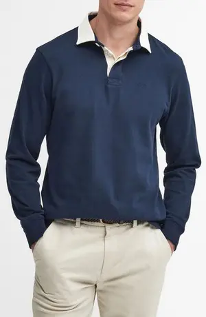 Barbour Howtown Rugby Shirt - Navy