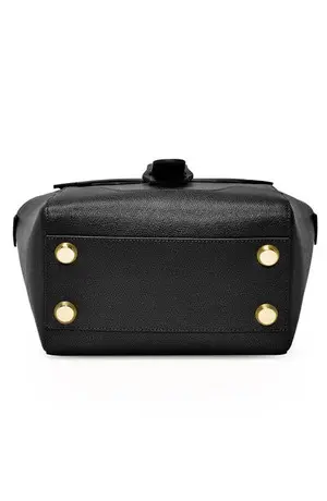 Senreve Mini Maestra Pebbled Leather 4-way Convertible Handbag - Noir