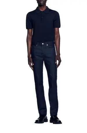 Sandro Narrow Cut Raw Jeans - Raw-denim