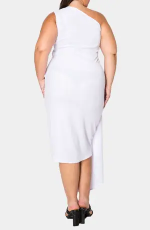 L I V D Esme Draped One-shoulder Dress