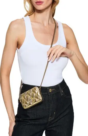 Kurt Geiger Micro Kensington Camera Bag - Gold