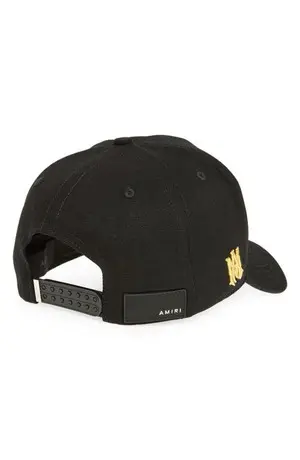 Amiri Hollywood Embroidered Cotton Canvas Baseball Cap
