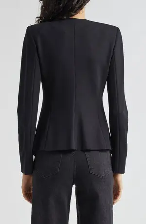 Emporio Armani Shaped V-neck Jersey Jacket