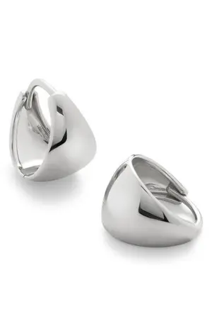 Monica Vinader Tapered Huggie Hoop Earrings - Sterling Silver