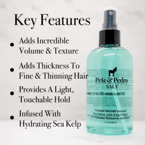PETE & PEDRO Natural Sea Salt Spray 8.5 Oz - None