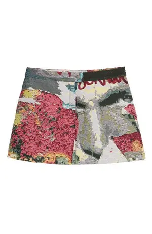 Desigual Lacroix Printed Mini Skirt