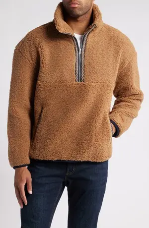 UGG Braid Half Zip Fleece Pullover
