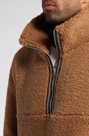 UGG Braid Half Zip Fleece Pullover