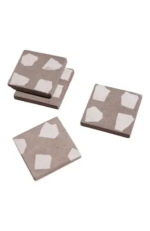 MESO GOODS Piso Coastersset Of 4 - Grey