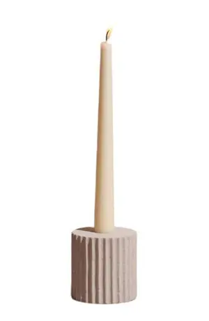 MESO GOODS Pilar Small Candle Holder - Ivory Small