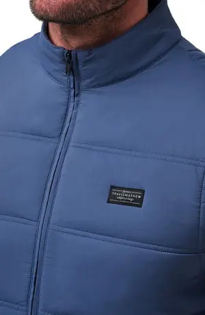 Travis Mathew Palisades Nylon Puffer Vest - Navy