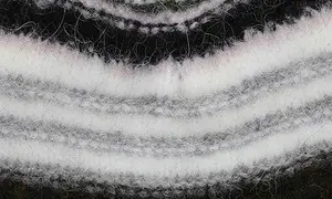 GANNI Stripe Alpaca And Wool-blend Beanie