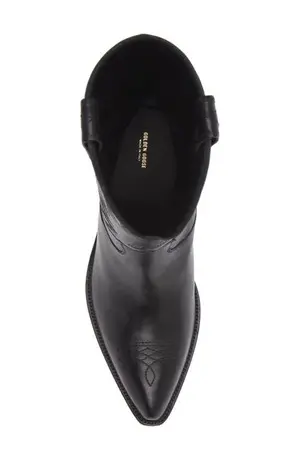 GOLDEN GOOSE Wish Star Western Boots - Black