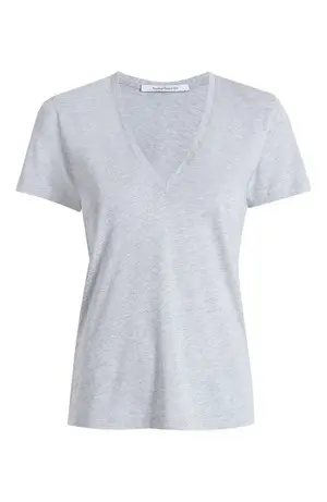 Another Tomorrow V-neck T-shirt - Heather Grey