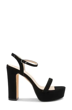 TOUCH UPS Natalia Ankle Strap Platform Sandal - Black