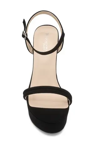TOUCH UPS Natalia Ankle Strap Platform Sandal - Black