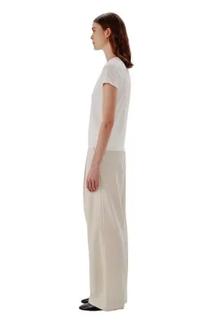 Another Tomorrow Fitted T-shirt - White