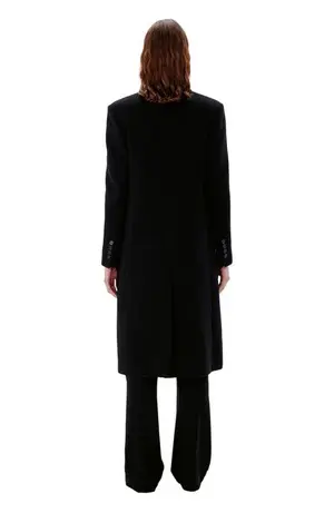 Another Tomorrow Tailored Coat - Black