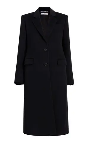 Another Tomorrow Tailored Coat - Black
