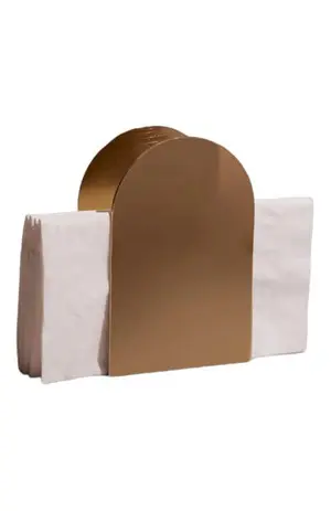 MESO GOODS Arco Metal Napkin Holder - Brass