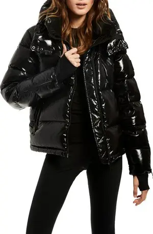 Sam. Hooded Down Coat - Jet