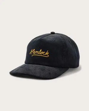 HEMLOCK HAT CO Hemlock Wesley 5 Panel Cap Black