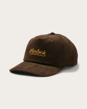 HEMLOCK HAT CO Hemlock Wesley 5 Panel Cap Mocha