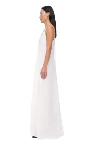 Another Tomorrow Seamed Slip Dress