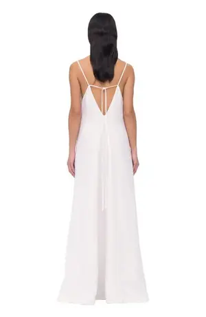 Another Tomorrow Seamed Slip Dress