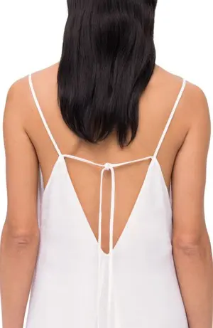 Another Tomorrow Seamed Slip Dress