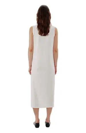Another Tomorrow Sleeveless Tee Dress - White