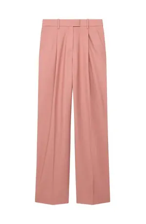 Another Tomorrow Relaxed Wide-leg Wool Trousers