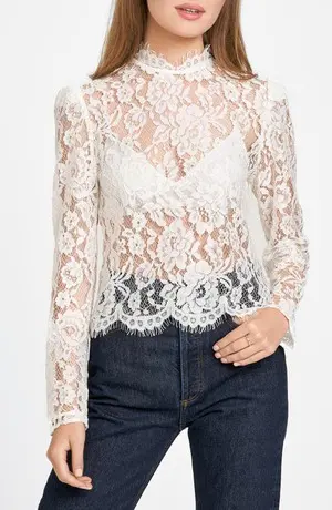 WAYF Nell Lace Top