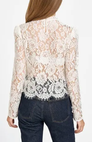 WAYF Nell Lace Top