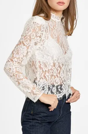 WAYF Nell Lace Top