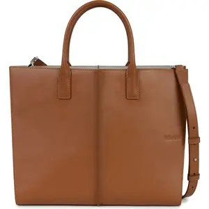 WE-AR4 Structured Leather Tote - Acorn