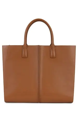 WE-AR4 Structured Leather Tote - Acorn