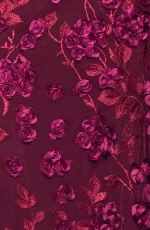 XSCAPE EVENINGS Embroidered Floral Gown