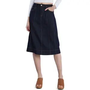 WASH LAB DENIM Alice Pintuck Denim Skirt
