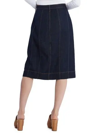 WASH LAB DENIM Alice Pintuck Denim Skirt