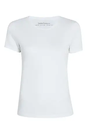 Another Tomorrow Crew Neck T-shirt - White