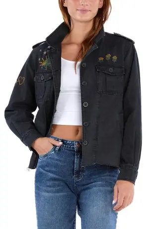 BILLY T Tree Power Embroidered Jacket - Almost Black
