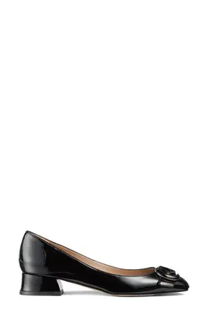LK BENNETT Cici Buckle Leather Pumps