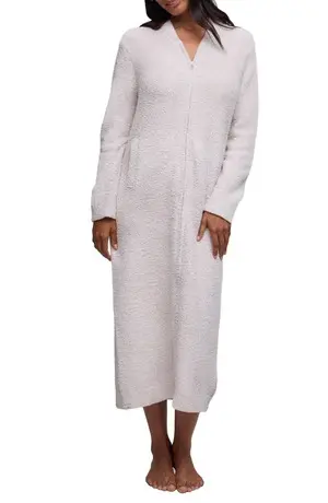 Barefoot Dreams Cozychic™ Front Zip Robe Stone
