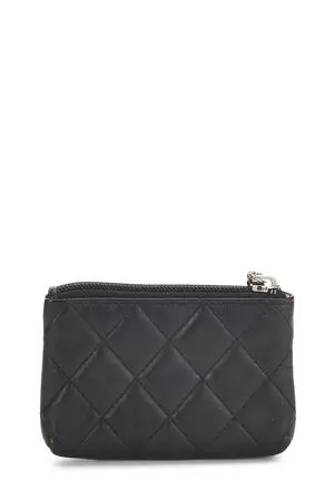Chanel Quilted Calfskin Cambon Key Pouch