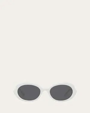 Loewe Loewe Round Frame Sunglasses Ivory