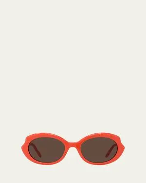 Loewe Loewe Round Frame Sunglasses Shiny Orange/brown
